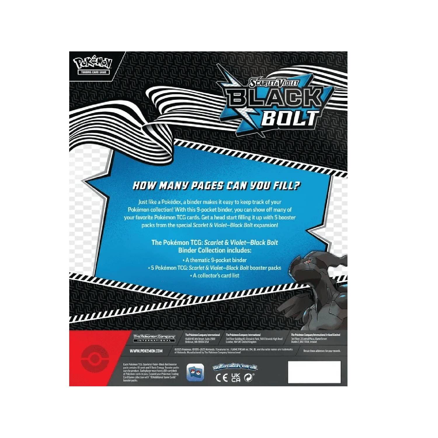Pokemon TCG Black Bolt Binder Collection English – Pika Pika Store