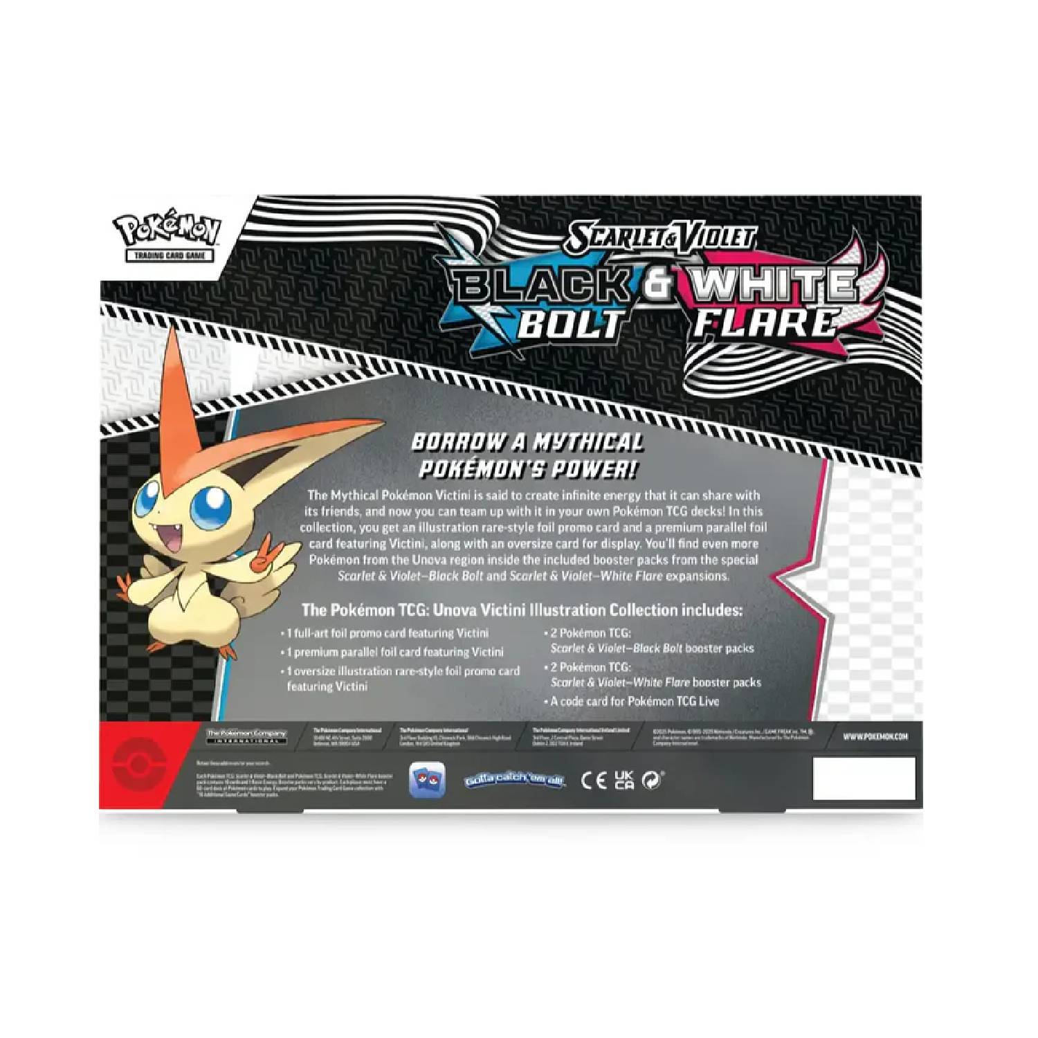 Pokemon TCG Black Bolt & White Flare Unova Illustration Collection ...
